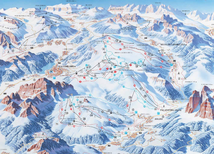 Impianti e piste - Val di Zoldo Ski area